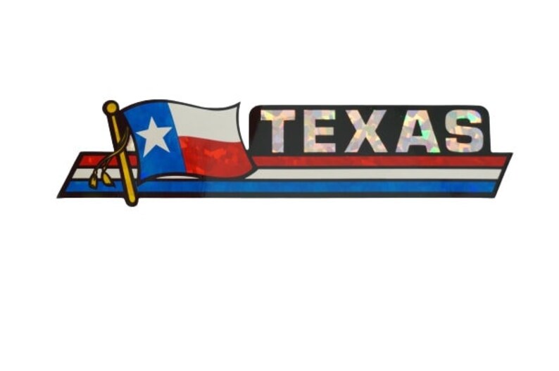 Texas Bumper Sticker / Texas Flag Sticker / 3 X 11 - Etsy
