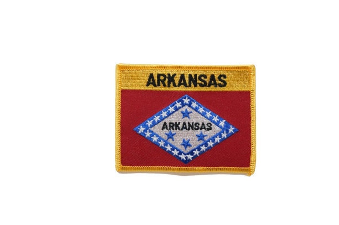 Arkansas Patch / Arkansas Flag Patch / Iron on o Sew On - Etsy España