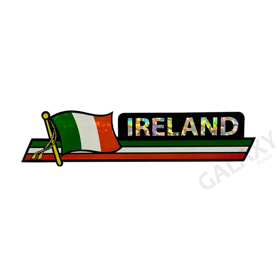 Ireland Bumper Sticker / Ireland Flag Sticker / "3 X 11 3/4" Ireland ...