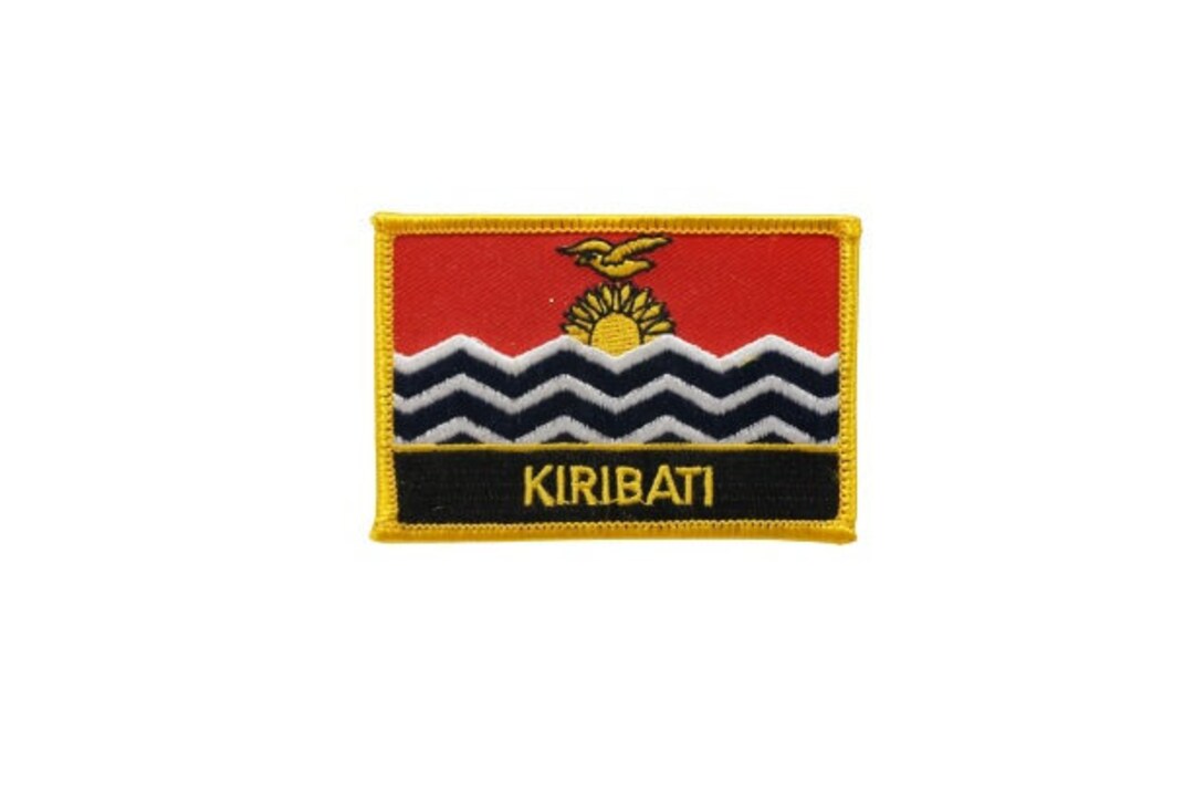 Kiribati Patch / Kiribati Flag Patch / Iron - on or Sew On - Etsy