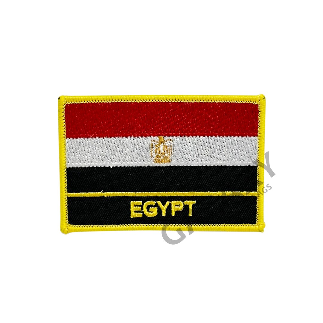 Egypt Patch / Egypt Flag Patch / Iron - on or Sew On - Etsy