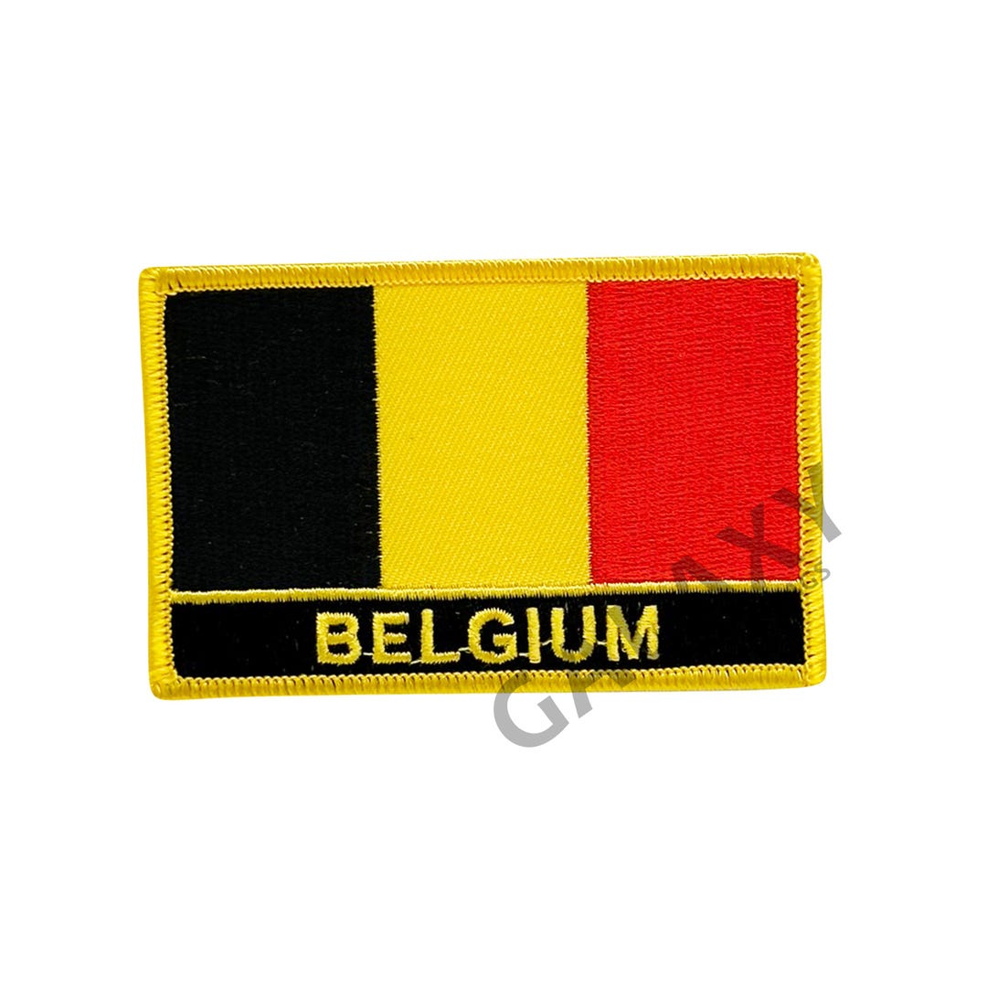 Belgium Patch / Belgium Flag Patch / Iron - on or Sew On - Etsy