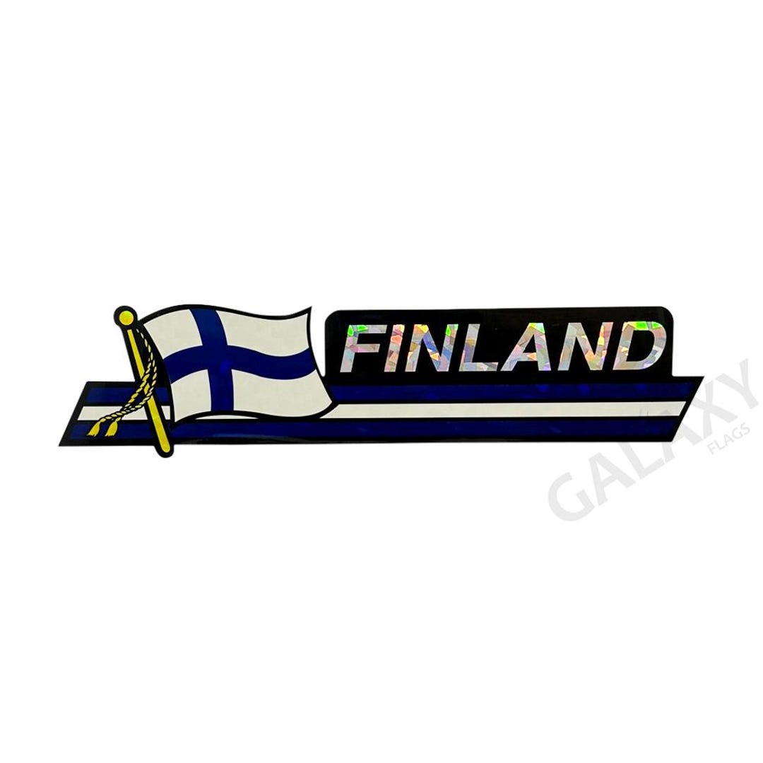 Finland Bumper Sticker / Finland Flag Sticker / "3 X 11 3/4" Finland ...