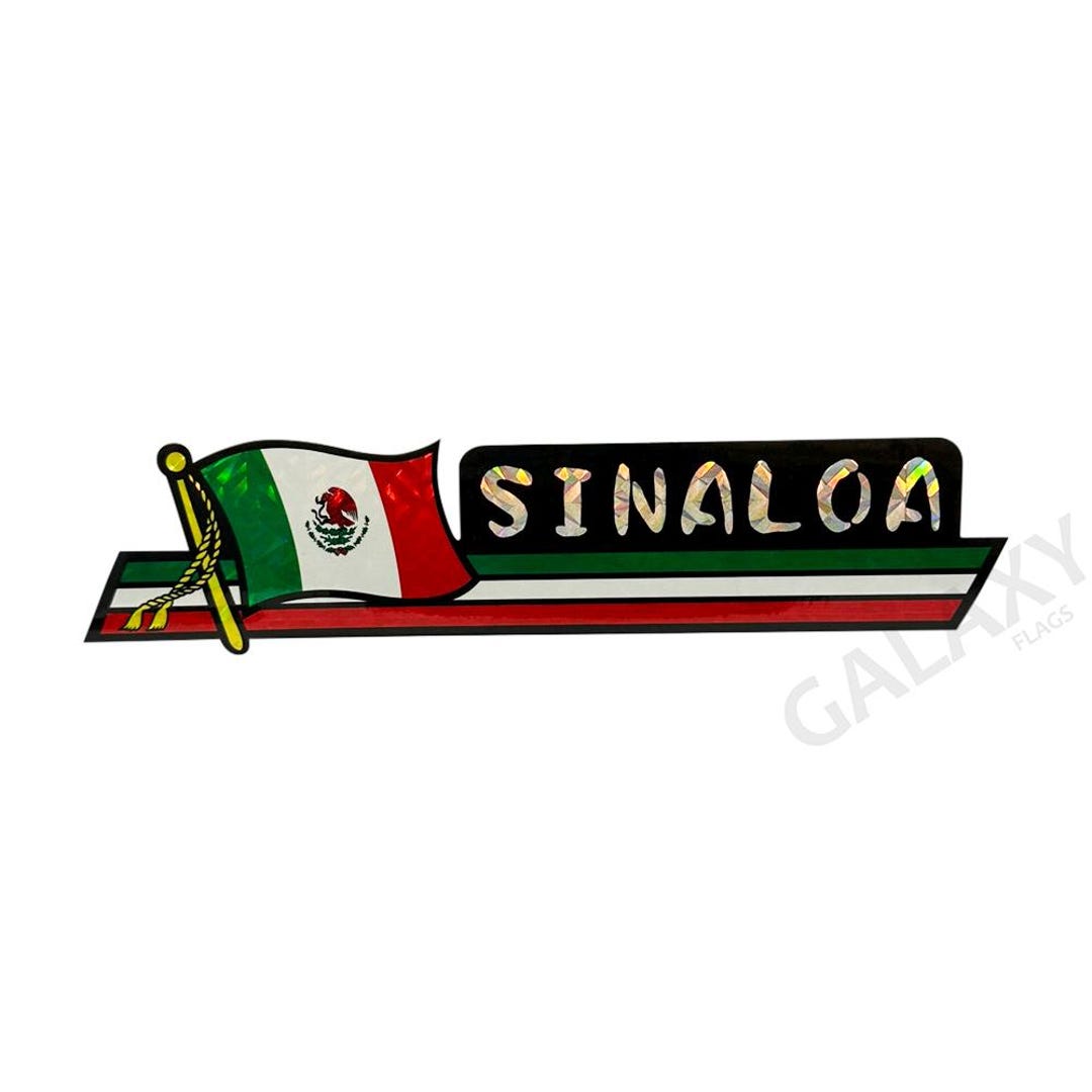 Sinaloa Bumper Sticker / Sinaloa Flag Sticker / "3 X 11 3/4" Sinaloa ...