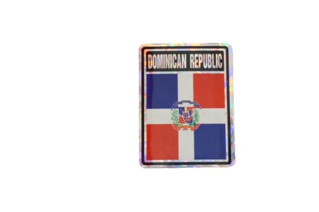 Dominican Republic Sticker / Dominican Republic Flag Sticker / "3x4 ...