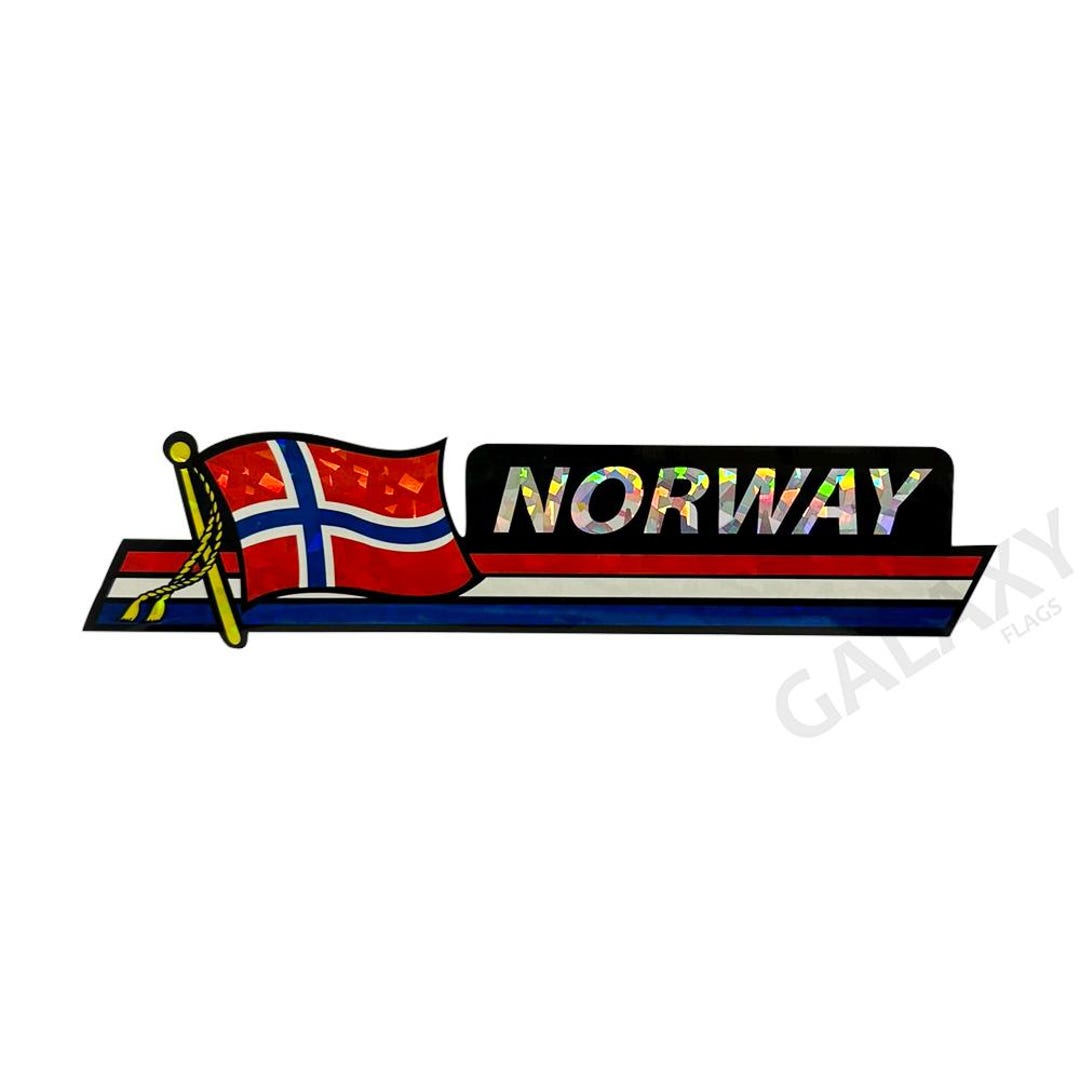 Norway Bumper Sticker / Norway Flag Sticker / "3 X 11 3/4" Norway ...