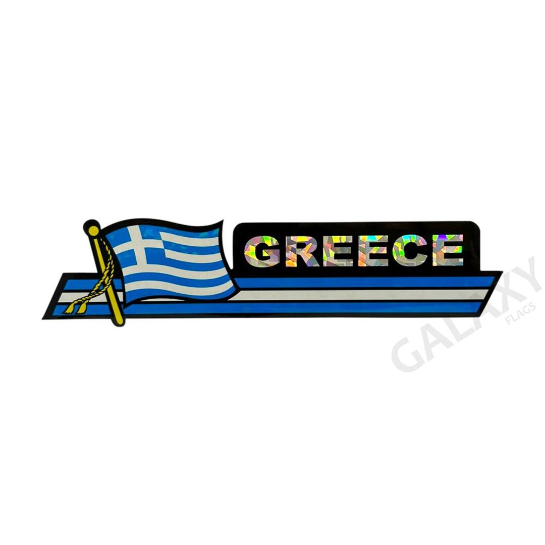 Greece Bumper Sticker / Greece Flag Sticker / "3 X 11 3/4" Greece ...