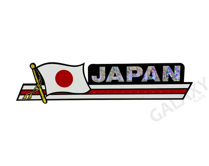 Japan Flag Emblem Stickers Display Your Love for Japan With Durable ...