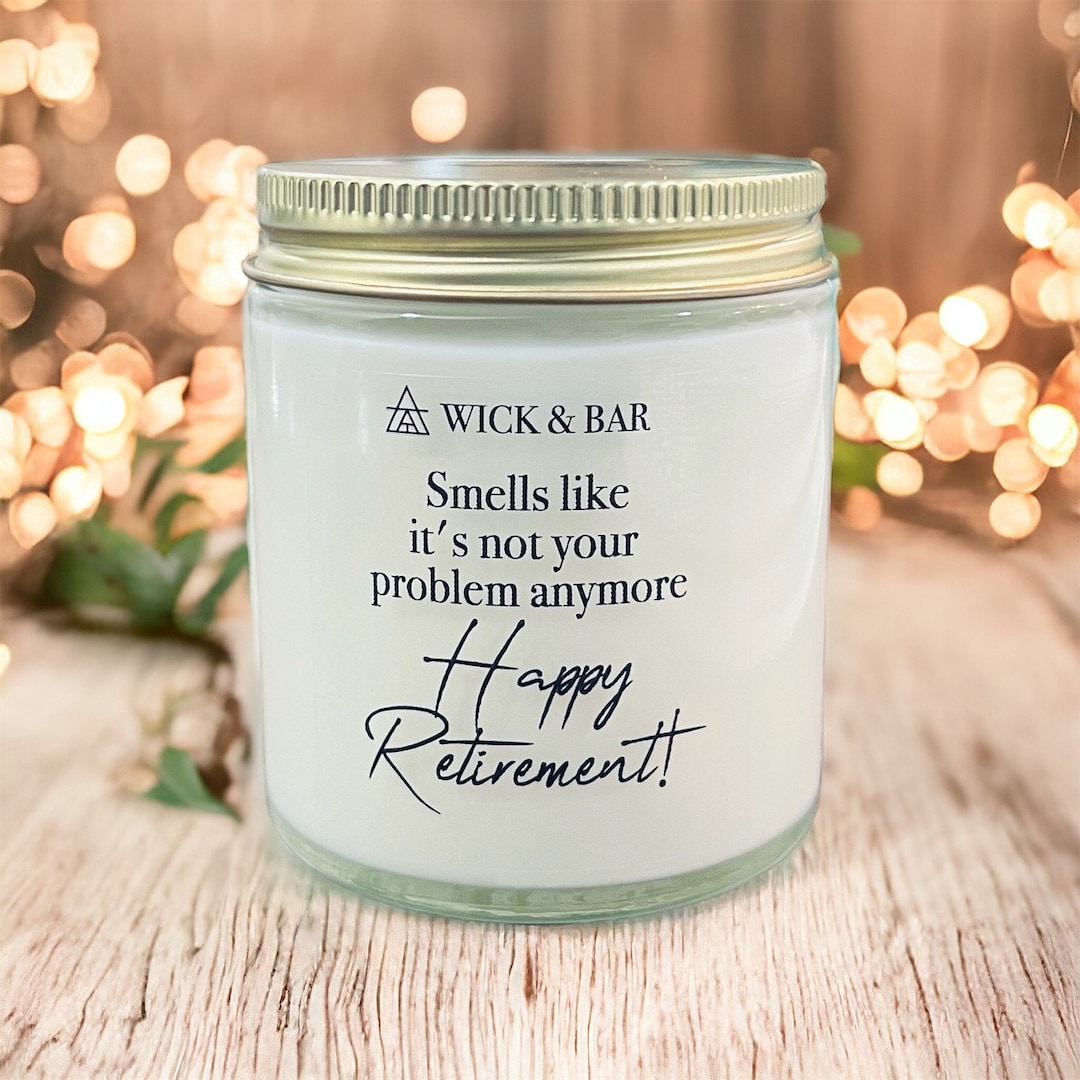 Happy Retirement Scented Soy Candle or Soy Wax Melts - Etsy