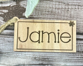 Wooden Rubber Duck Name Tag // Engraved Duck Name Tag // Duck - Etsy