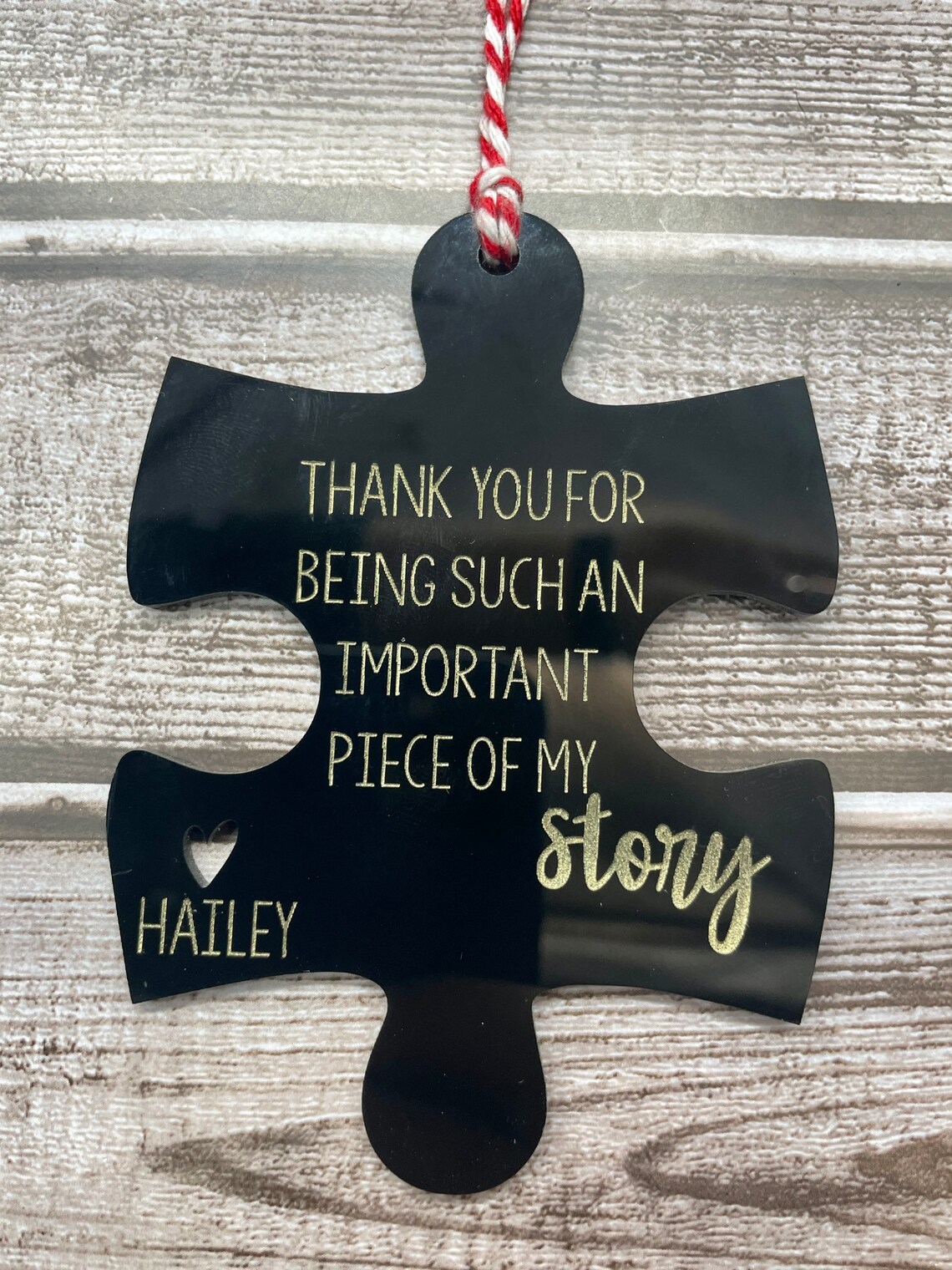 Puzzle Piece Ornament/piece of My Life/ Teacher Gift - Etsy