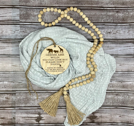 Car Seat Germ Sign/ Animal Baby Germ Sign/ Safari Theme Germs | Etsy