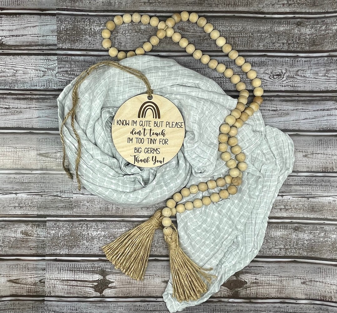 Car Seat Germ Sign/rainbow Baby Germ Sign/germs Are Too Big Tag - Etsy