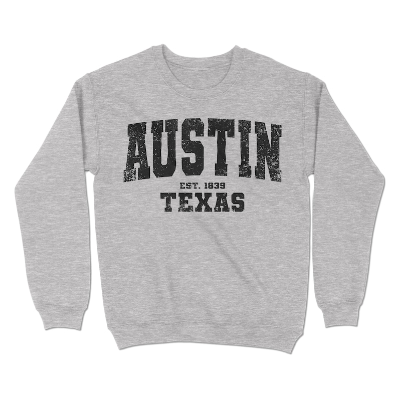 Austin Texas Sweatshirt. Austin TX Vintage Unisex Crewneck - Etsy