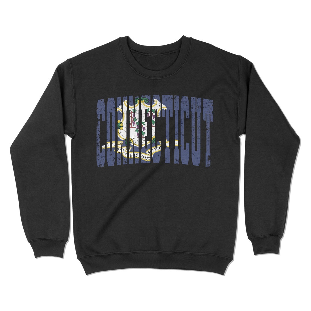 Connecticut Flag Vintage Distressed Connecticut Sweatshirt | Hartford ...