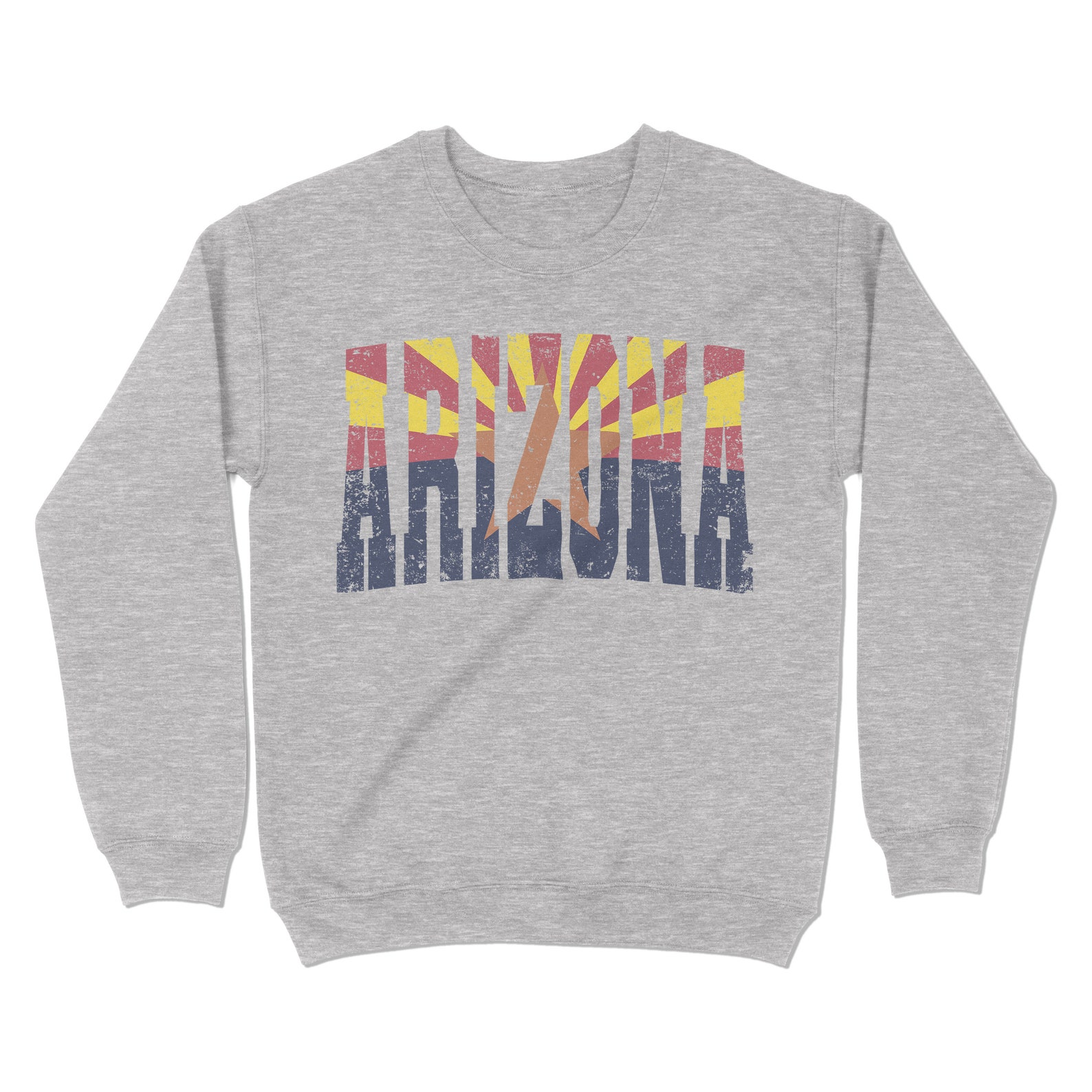 Arizona Flag Vintage Distressed Arizona Sweatshirt Phoenix, Arizona. - Etsy