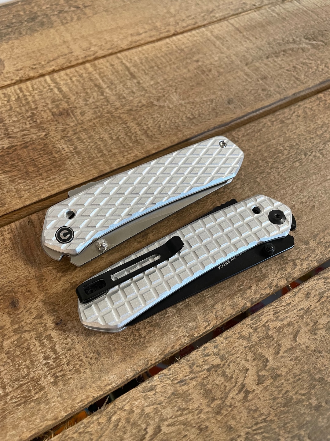 Linerless Knife Scales for Civivi Vision FG Machined 6061 Aluminum ...