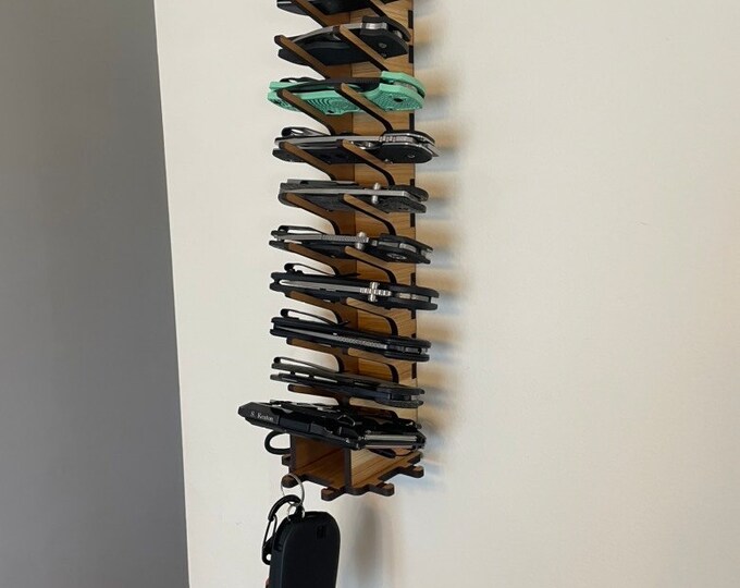 Wall Mount EDC Knife and Item Organizer/shelf - Etsy