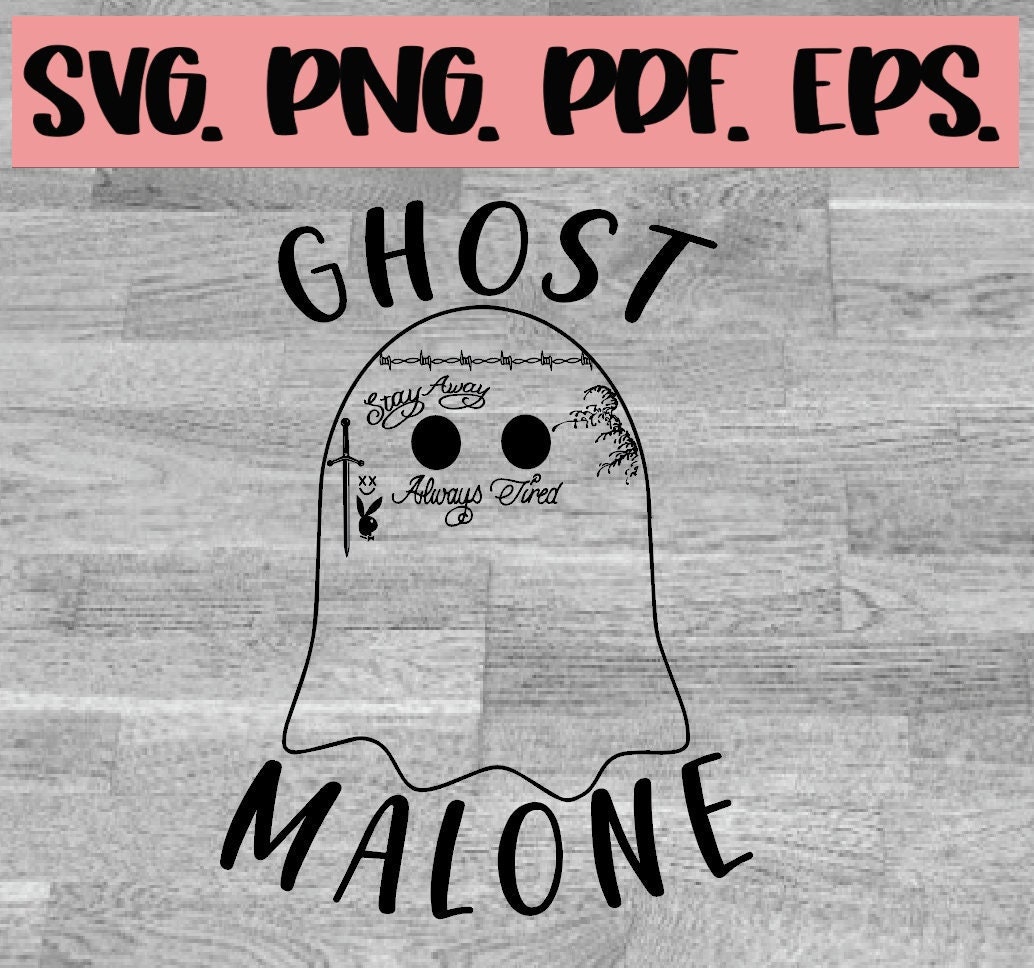 Ghost Malone Cut File - Etsy