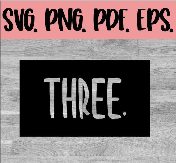 Three SVG - Etsy