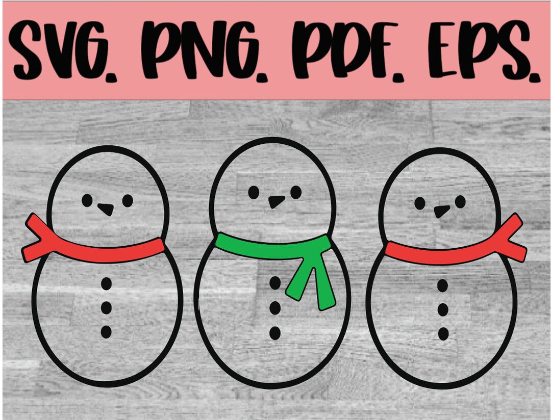 Snowman Cut File - Etsy