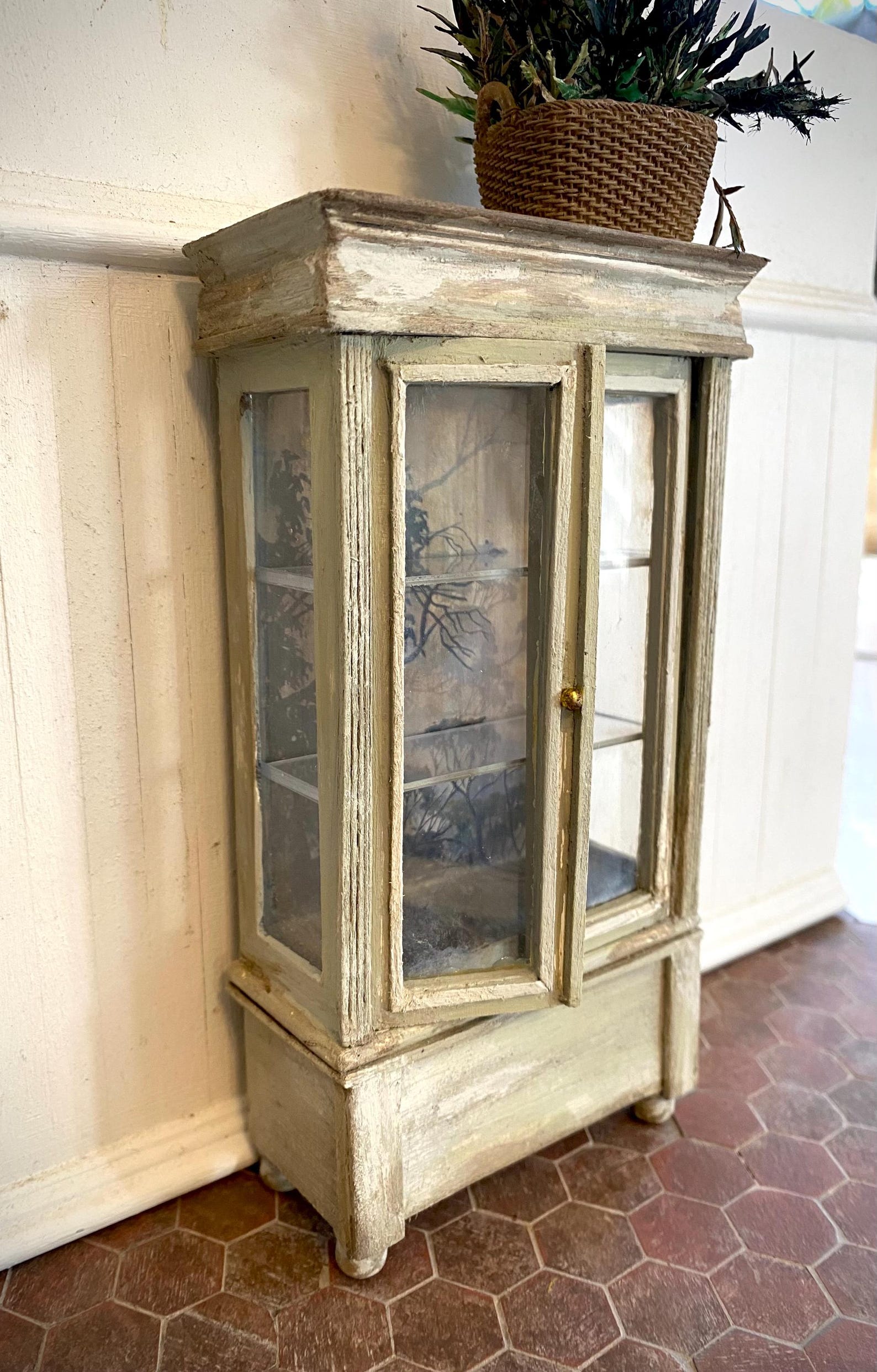 Shabby Brocante Style Bookcase 1:12 - Etsy