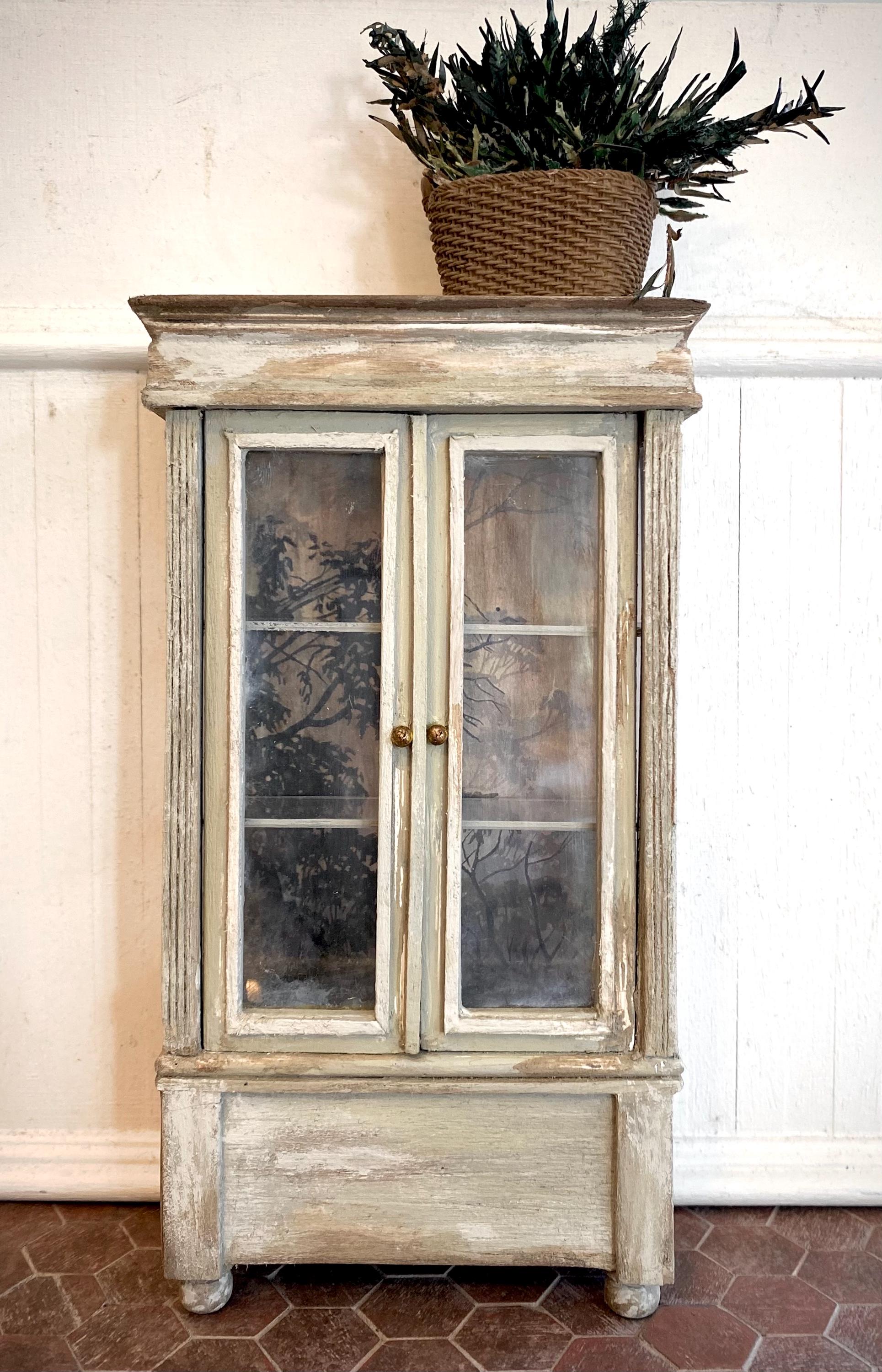 Shabby Brocante Style Bookcase 1:12 - Etsy