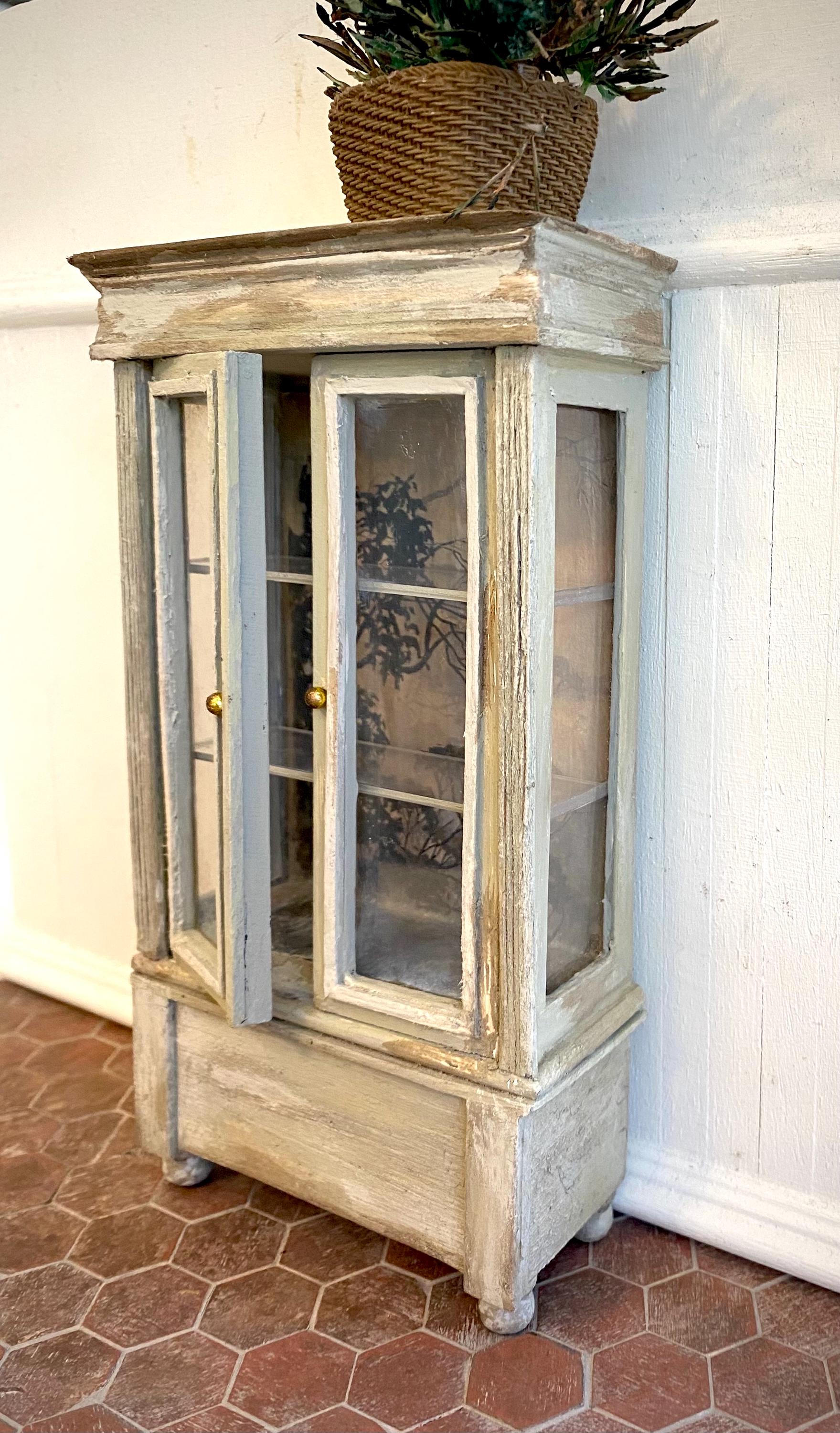 Shabby Brocante Style Bookcase 1:12 - Etsy
