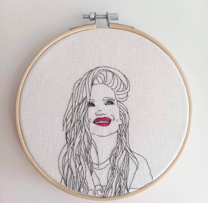 STICK AND STITCH. 2 Stickers to Embroider. Camille. Choose Size:14 or ...