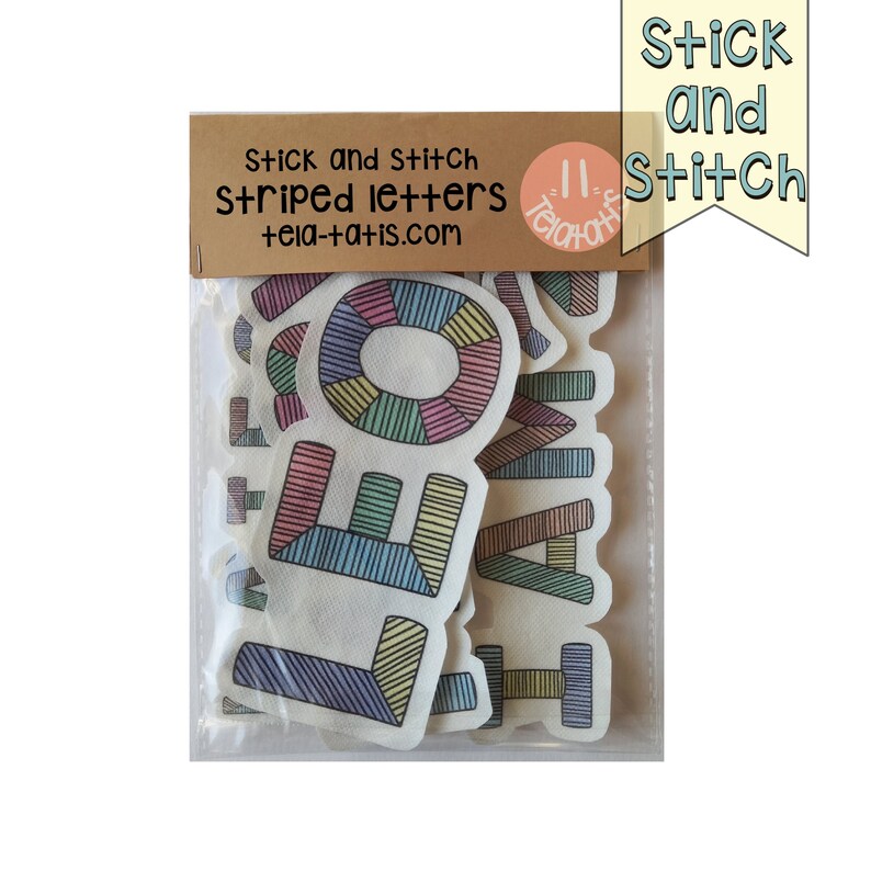 STICK AND STITCH. Capital Letters Numbers and Signs. Choose - Etsy