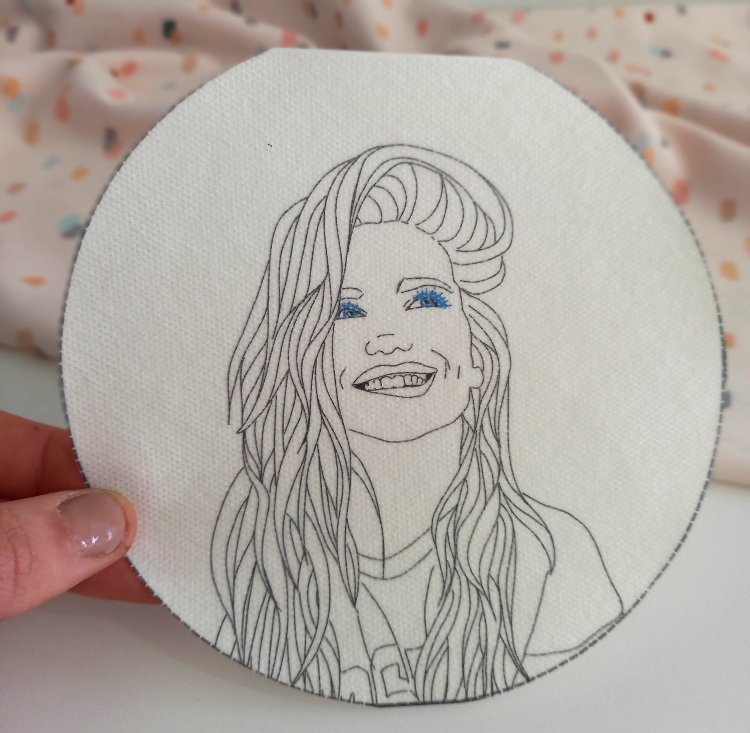 STICK AND STITCH. 2 Stickers to Embroider. Camille. Choose Size:14 or ...