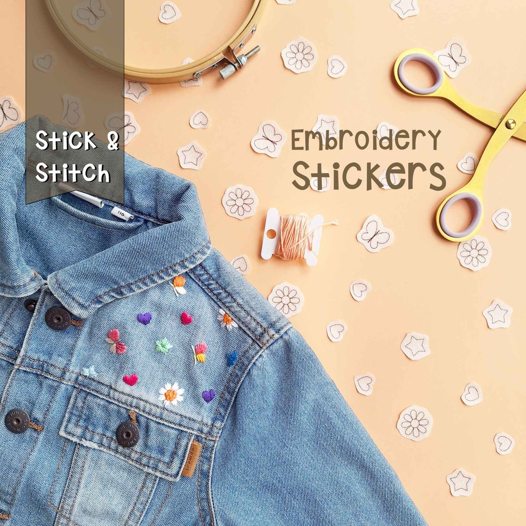 Stick and Stitch Embroidery Designs: Little Things Stickers - Peel ...