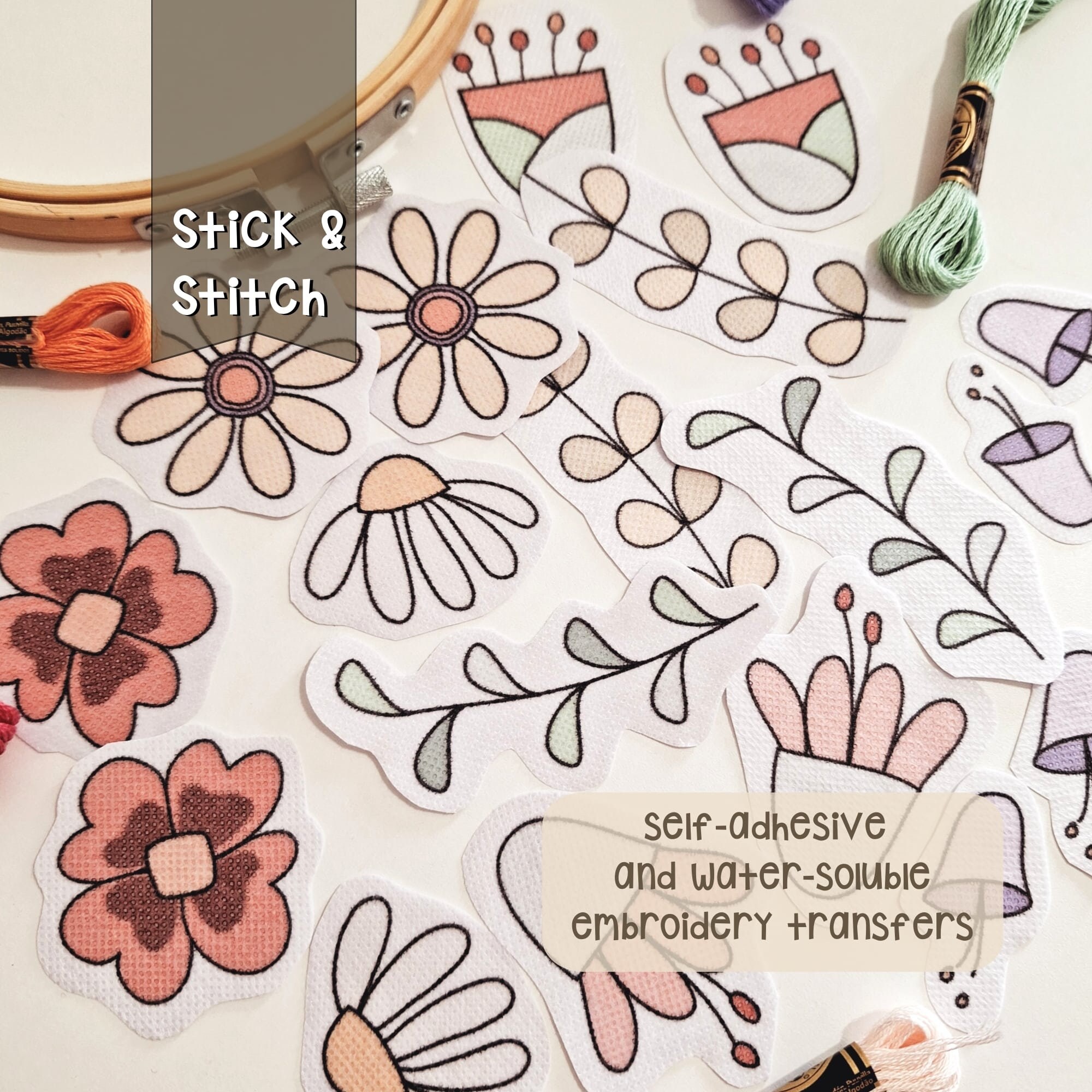 STICK and STITCH Embroidery Designs ROSITA 2 Set of 18 Embroidery ...