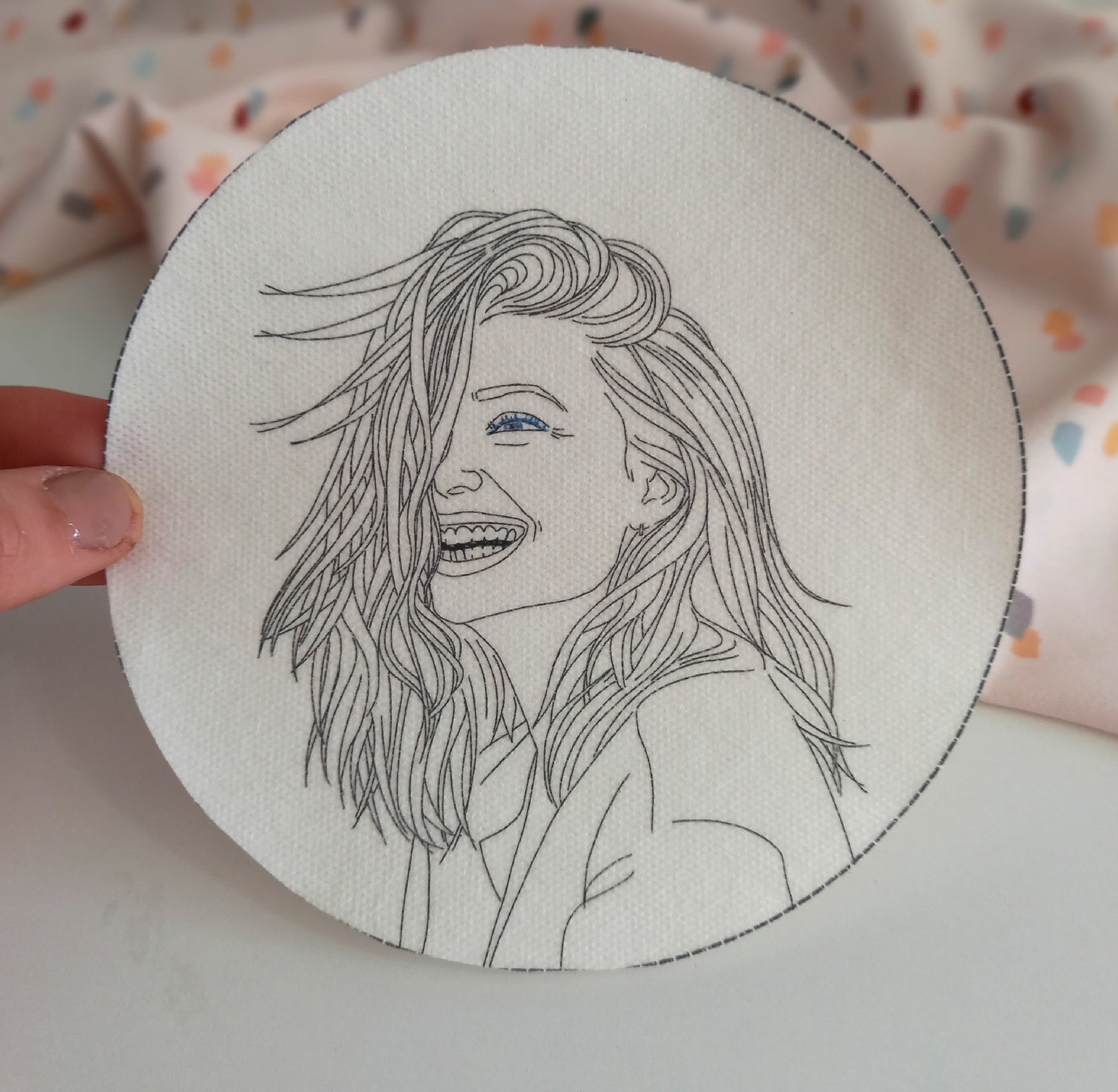 STICK AND STITCH. 2 Stickers to Embroider. Camille. Choose Size:14 or ...