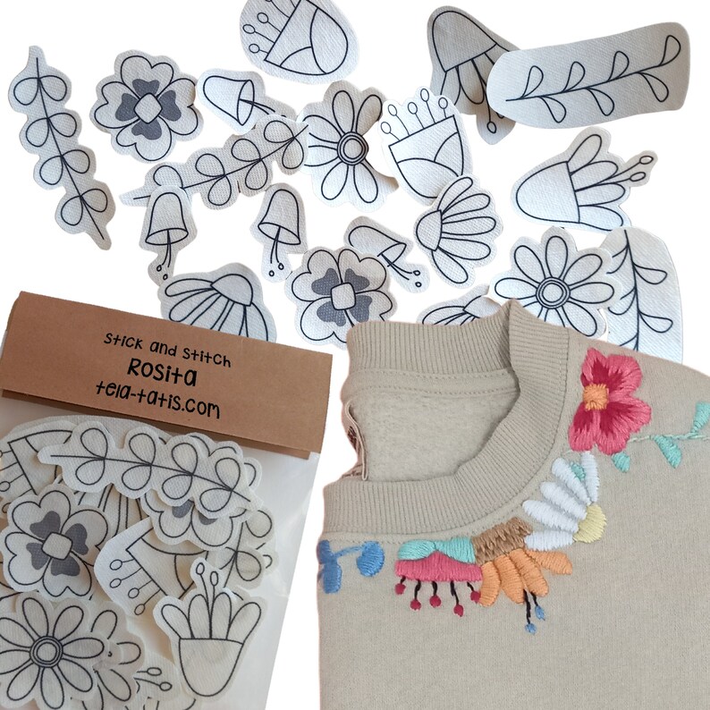 2 STICK AND STITCH. Best Sellers. Embroidery Stickers. Rosita and Paula ...