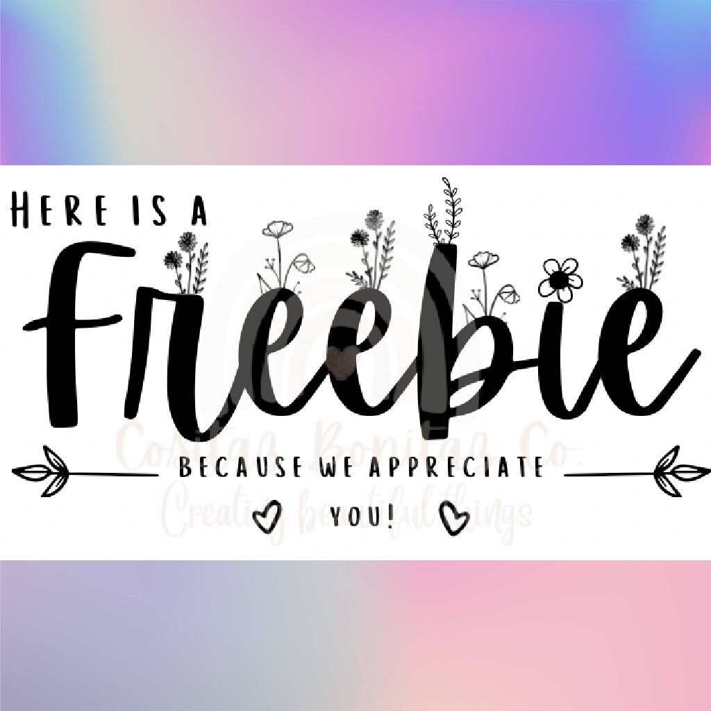 PNG/PDF Sticker Download - Freebie Sticker - Thermal Printer Label ...