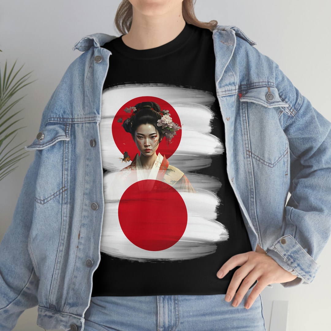 Japanese Geisha T-shirt: Tokyo Streetwear Tee - Etsy UK