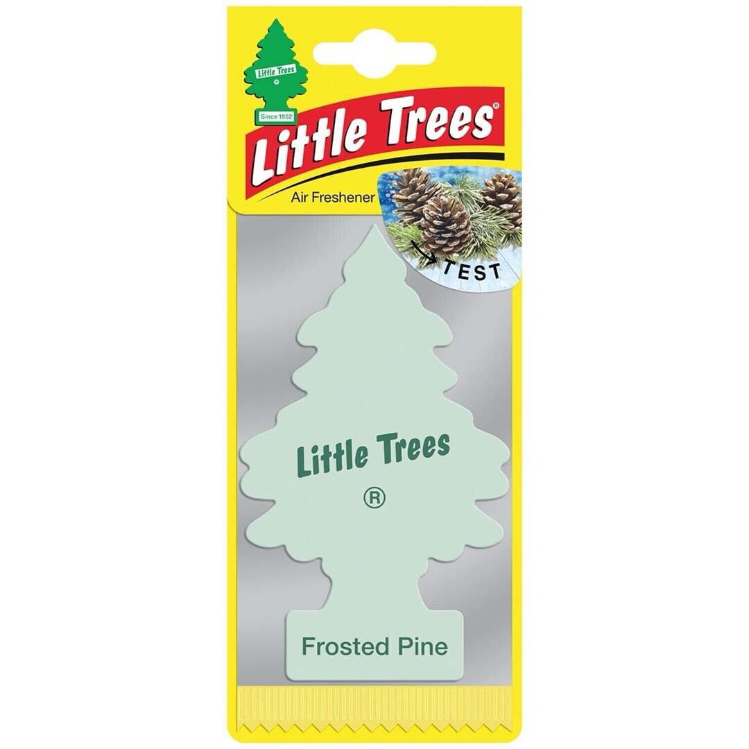 2 X Little Trees Air Freshener Tree Frosted Pine Fragrance for Car Home ...