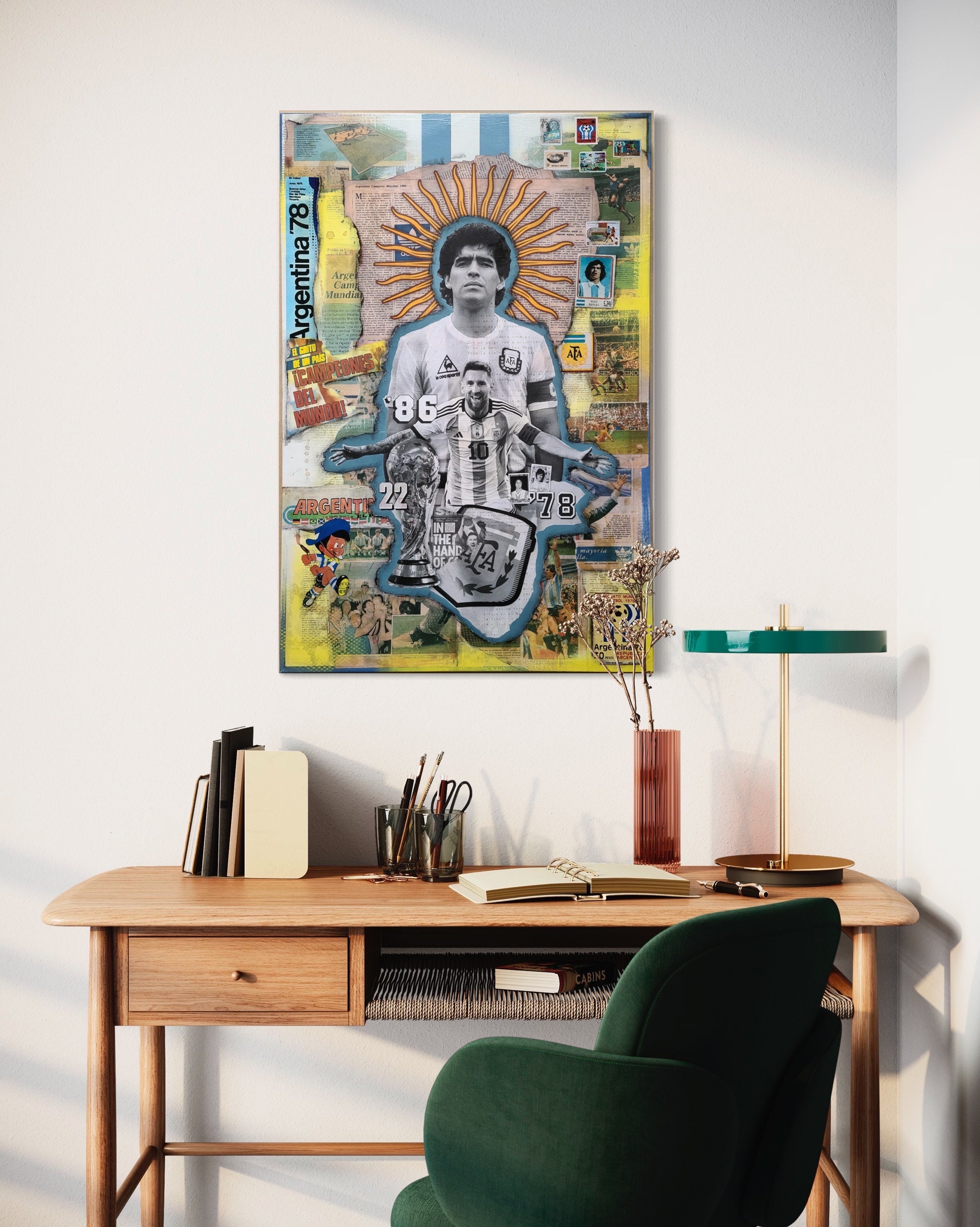 Argentina Copa Mundial World Cup 2022 Maradona Diego Lionel - Etsy