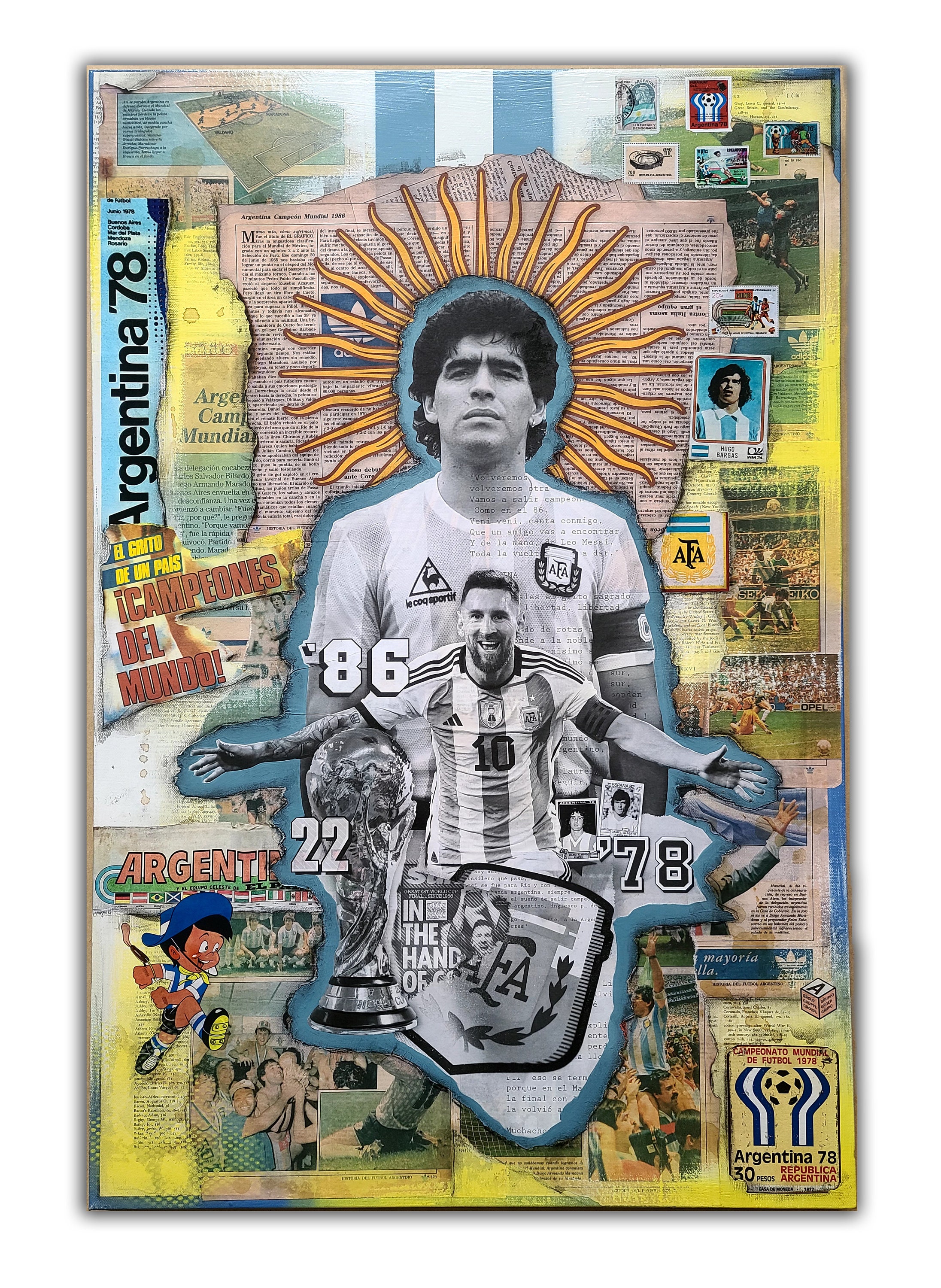 Argentina Copa Mundial World Cup 2022 Maradona Diego Lionel - Etsy
