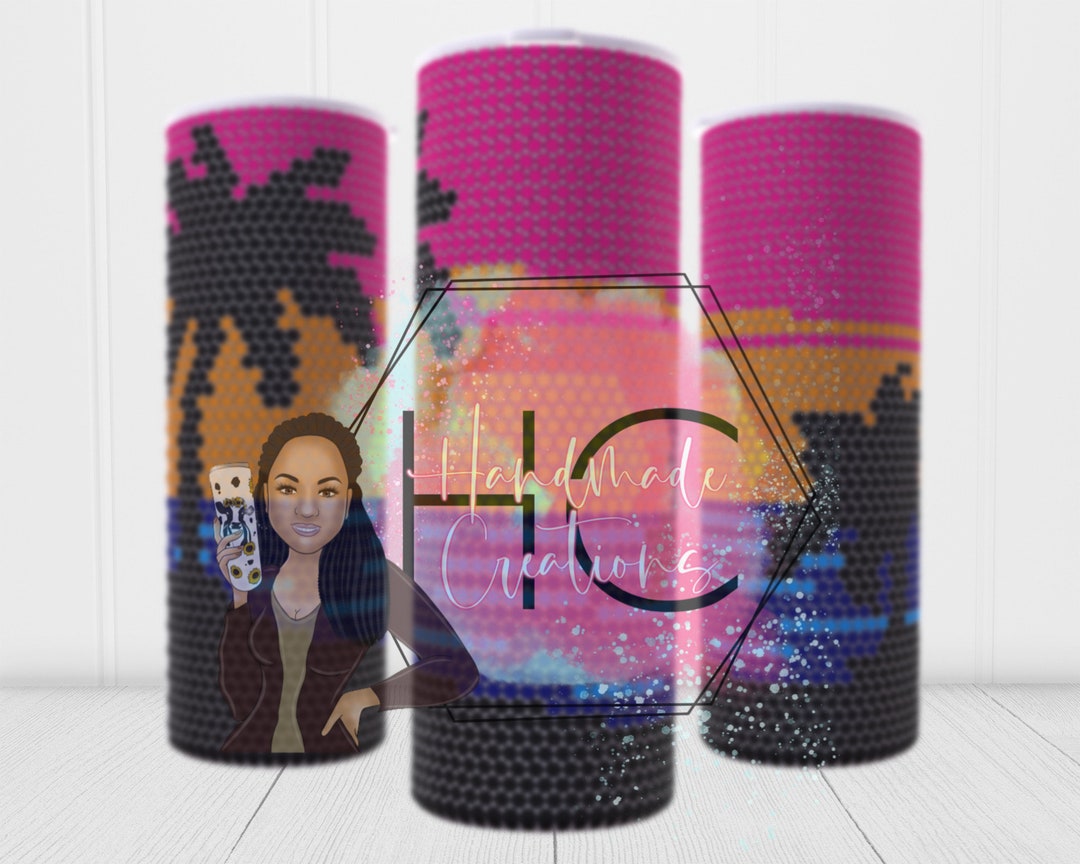 Beach Sunset Rhinestone Tumbler Template - Etsy