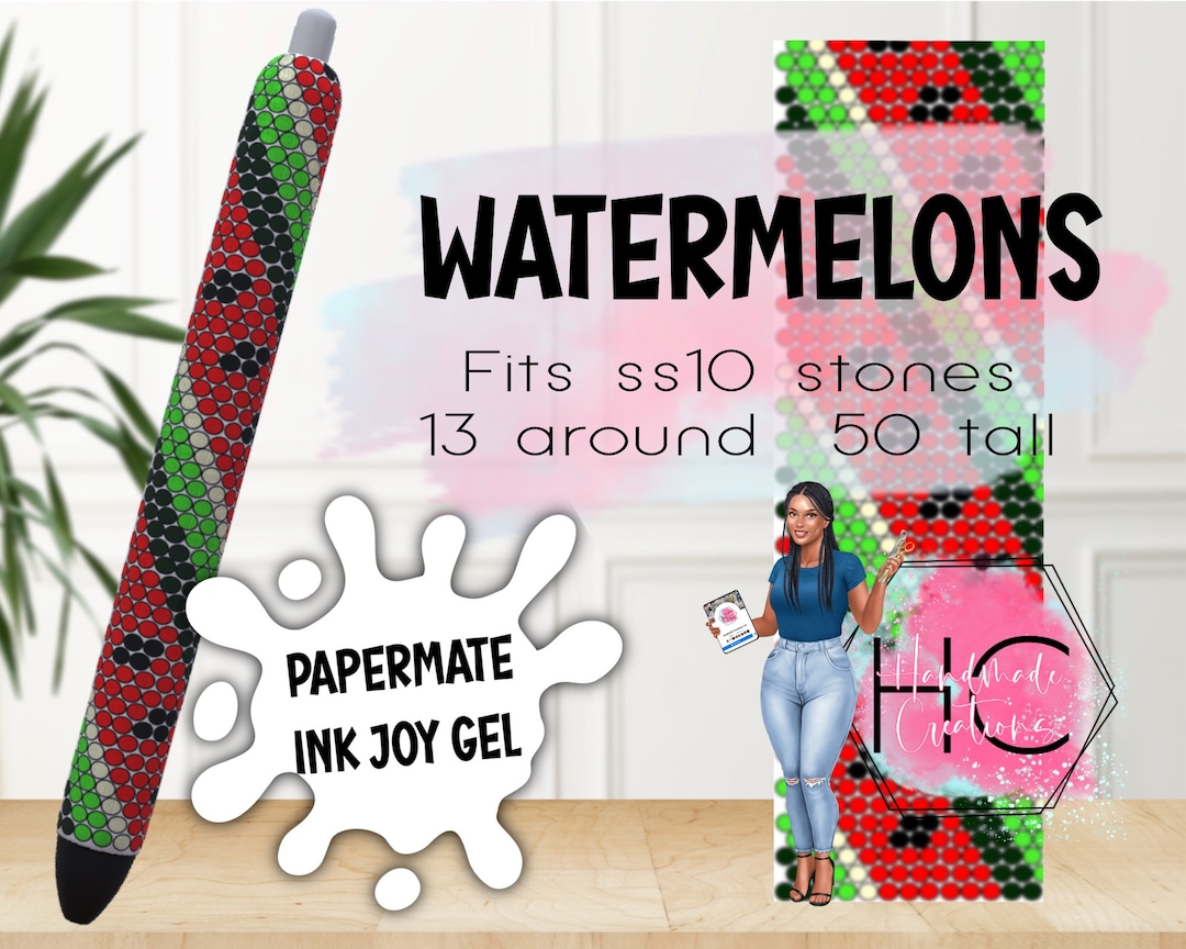 Watermelons Rhinestone Pen Template - Etsy