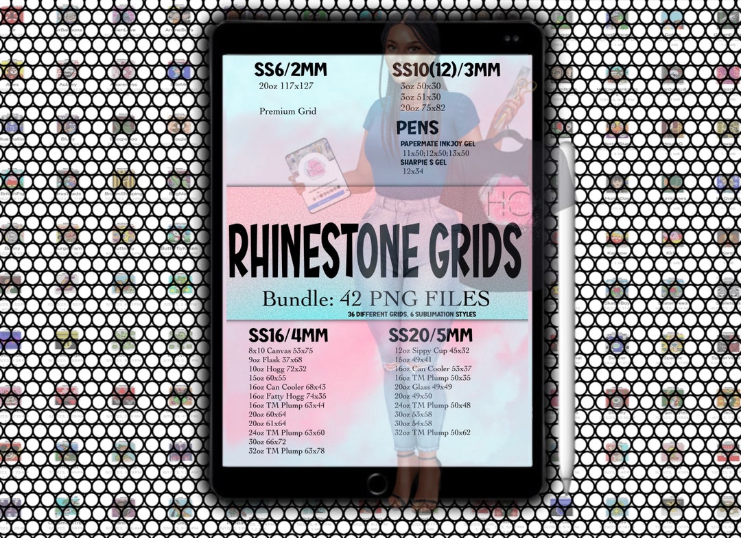 Blank Rhinestone Grids Bundle - Etsy