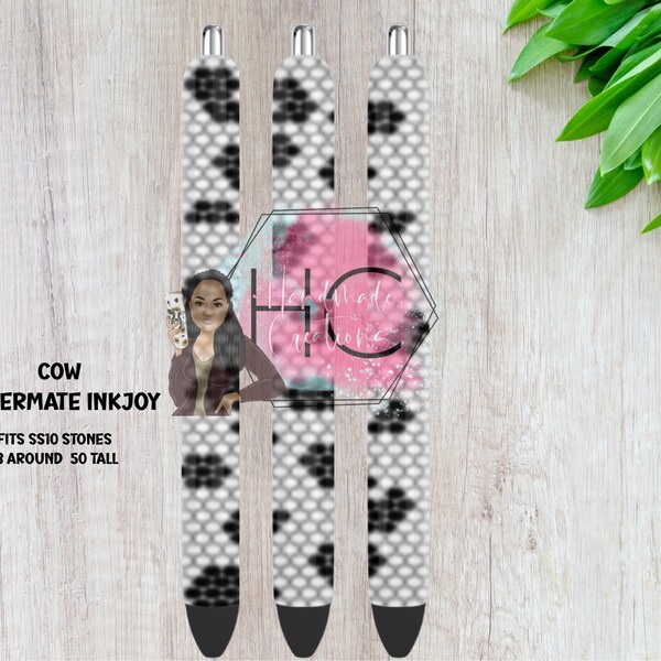 Cow Rhinestone Pen Template Etsy
