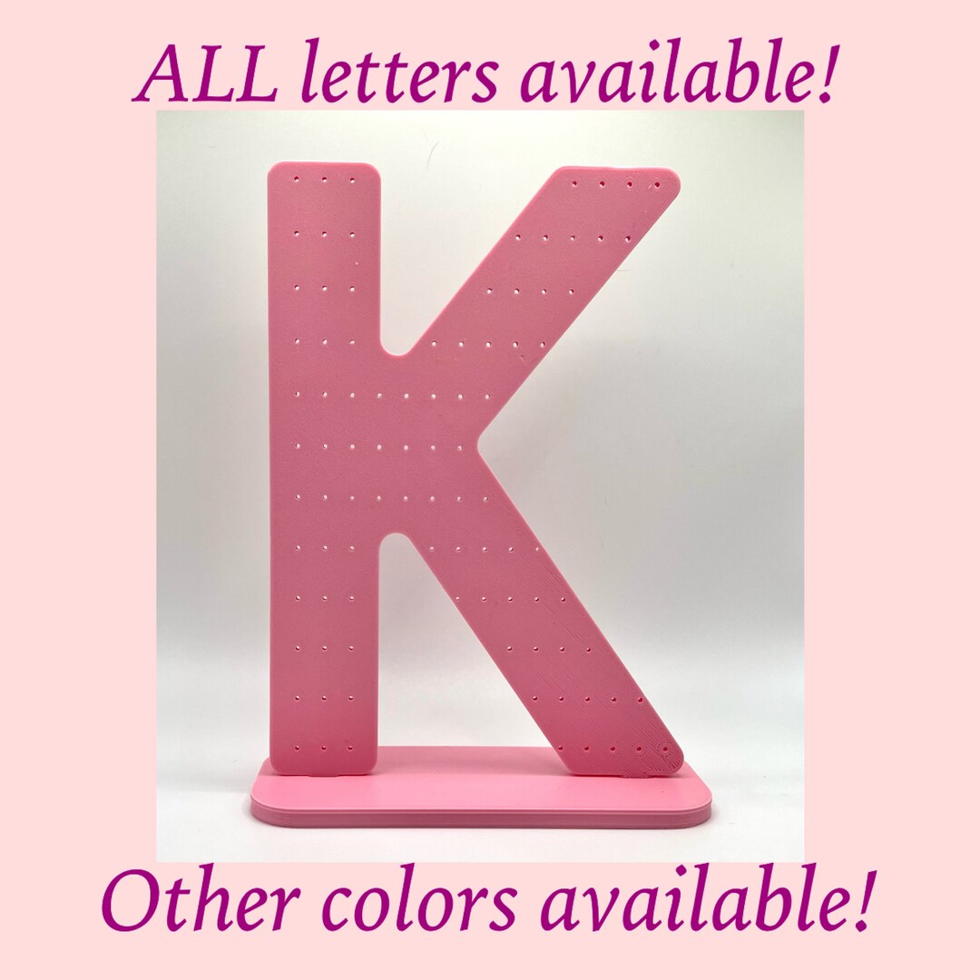 Custom Alphabet Letter Earring Stand - Great Gift - Earring Holder ...