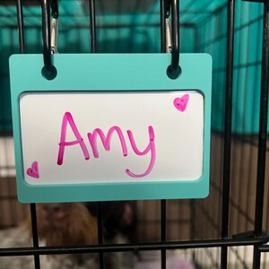 Dry Erase Crate Tag, Kennel Tag, Dog Crate Tag, Boarding Kennel Tag - Etsy