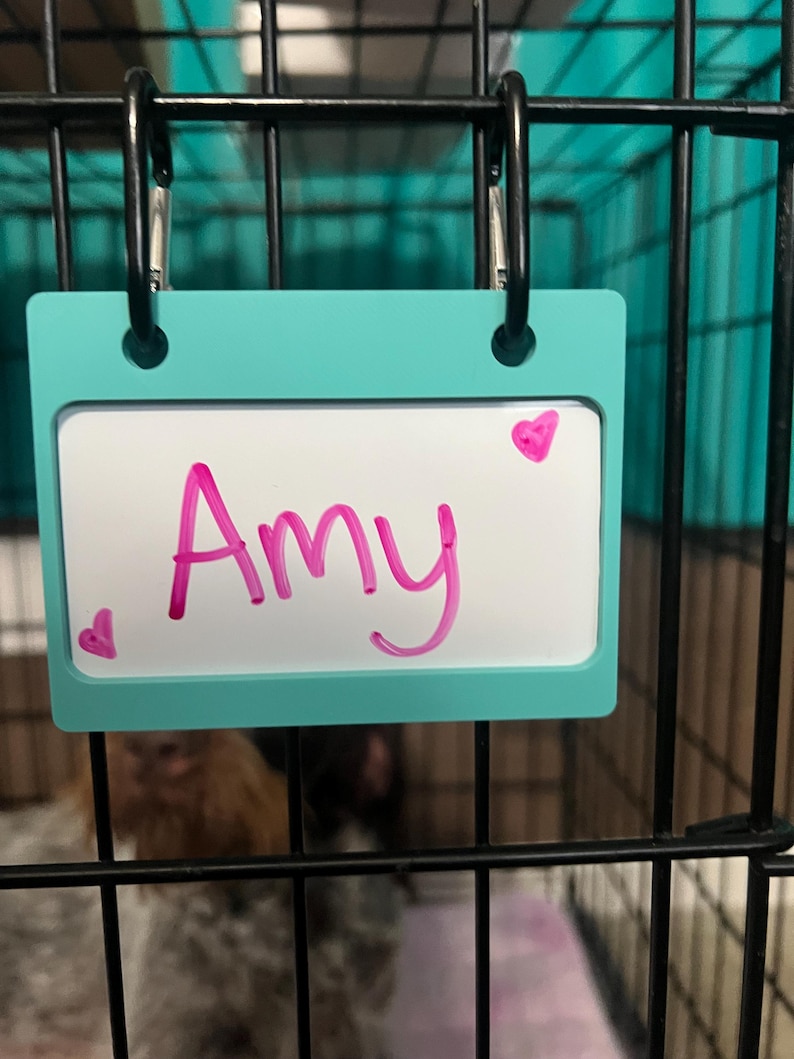 Dry Erase Crate Tag, Kennel Tag, Dog Crate Tag, Boarding Kennel Tag - Etsy