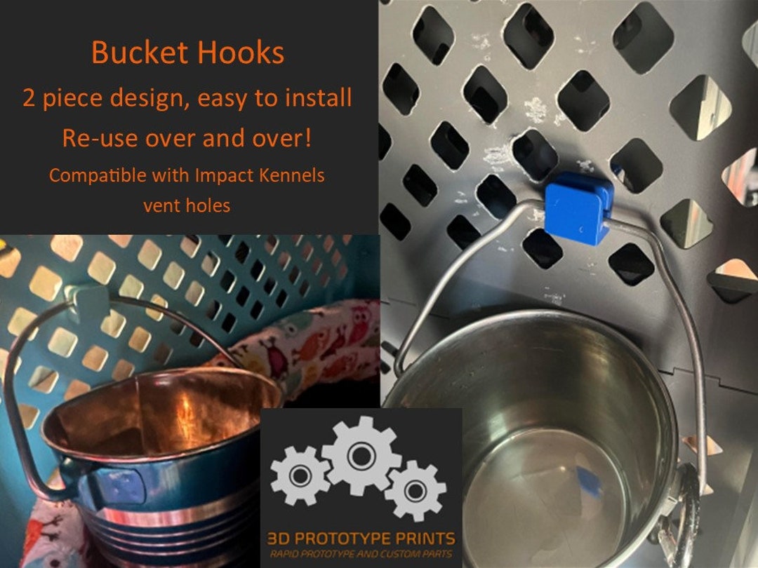 Vent Hole Bucket Hook Holder for Dog Crate Compatible With Impact Dog ...