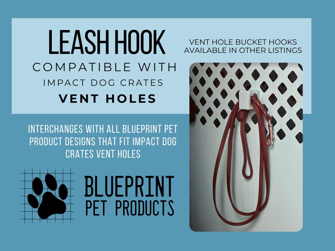 Leash Hook Holder for Vent Hole Dog Crate Compatible With Impact Dog ...
