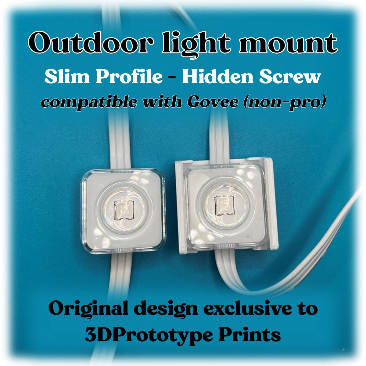 Outdoor Light Mount - Slim Profile - Compatible With Govee Permanent ...